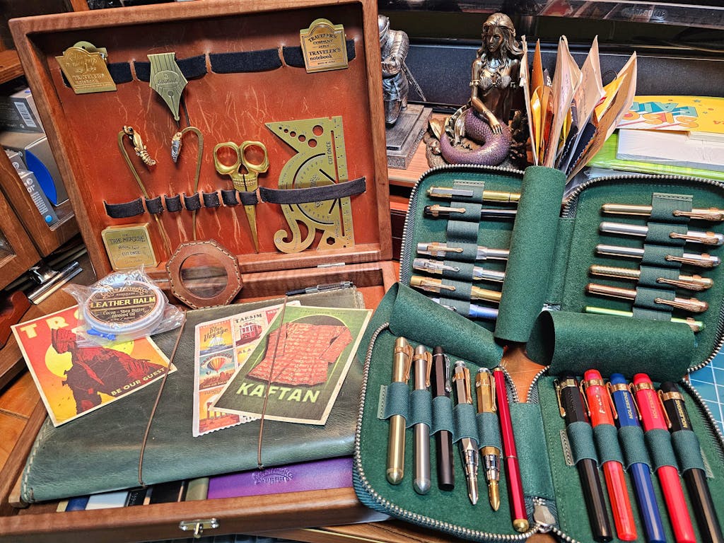 The Writing Box - Portable Wooden Writing Desk - Galen Leather