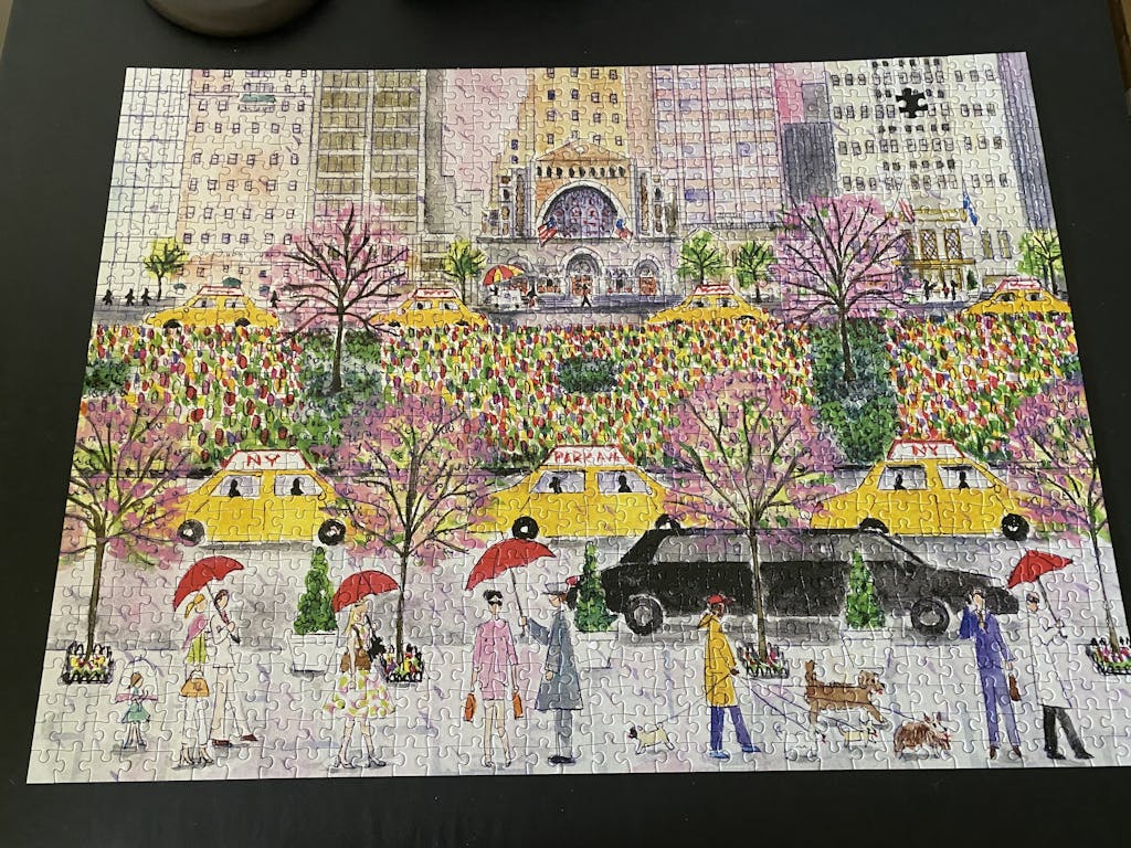 Michael Storrings Spring On Park Avenue 1000 Piece Puzzle | Galison