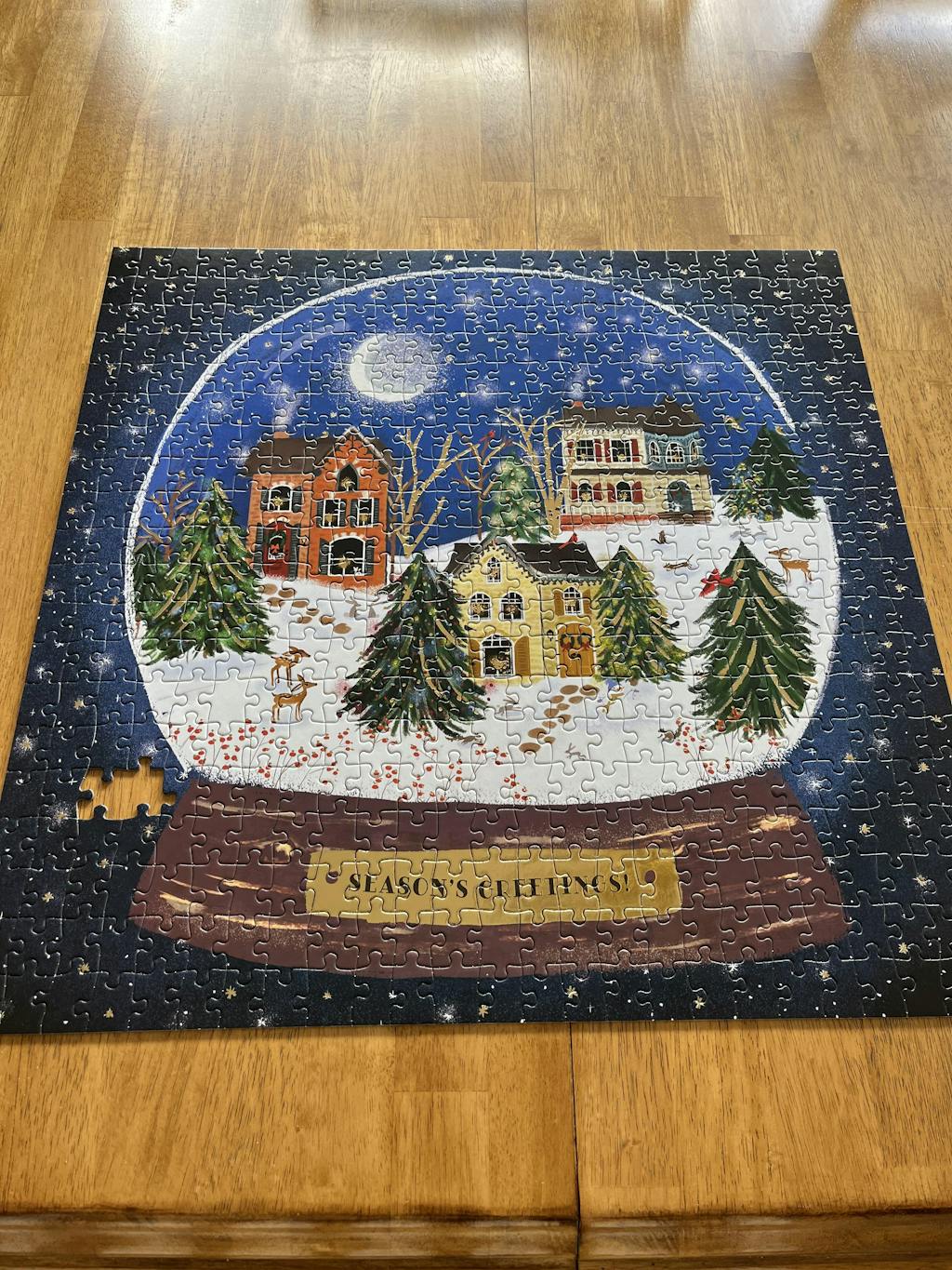 Winter Snow Globe 500 Piece Jigsaw Puzzle | Galison
