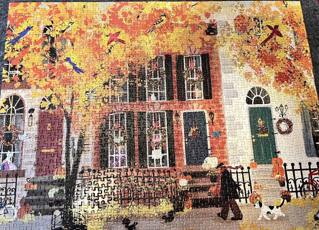 Autumn in the Neighborhood 1000 Piece Puzzle – Galison
