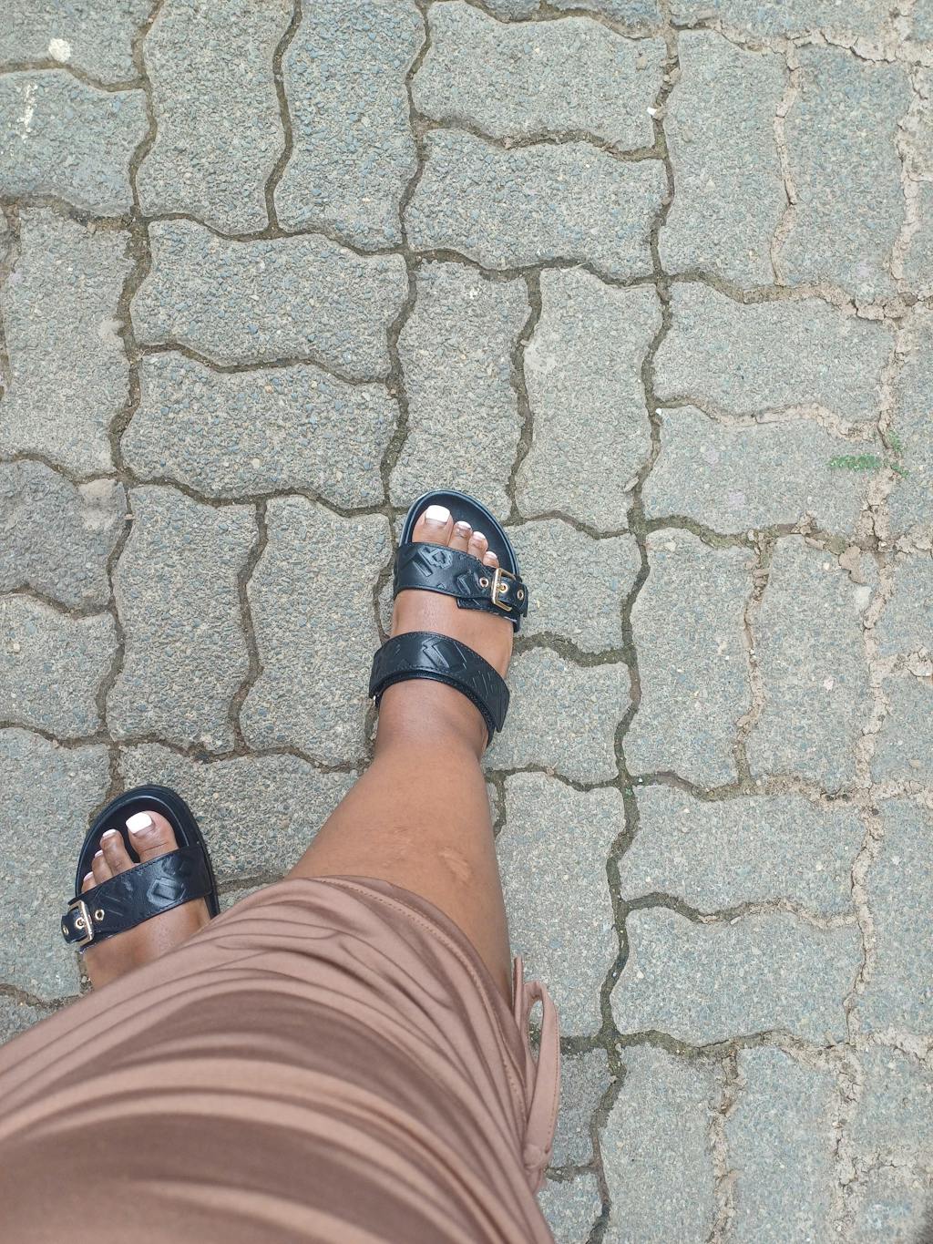 GXB EMBOSSED MULE SANDAL