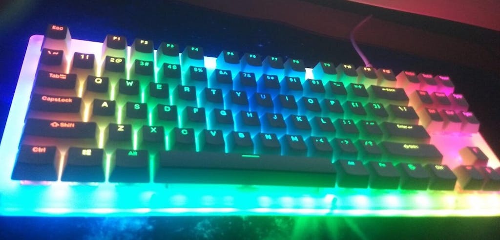 GamaKay K87 80% RGB Mechanical Keyboard with Gateron Switch Crystallin
