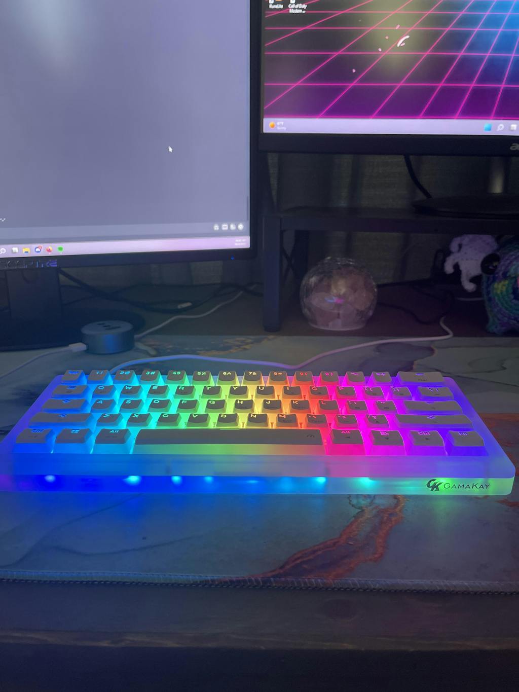 GamaKay K61 Pro 60% Acrylic Gasket-mount RGB Mechanical Keyboard