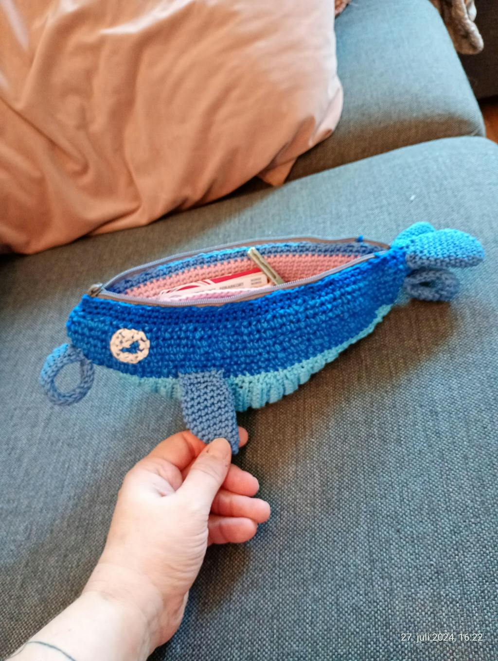 Wally the Whale bag & pouch | Crochet PDF pattern – garnknuten