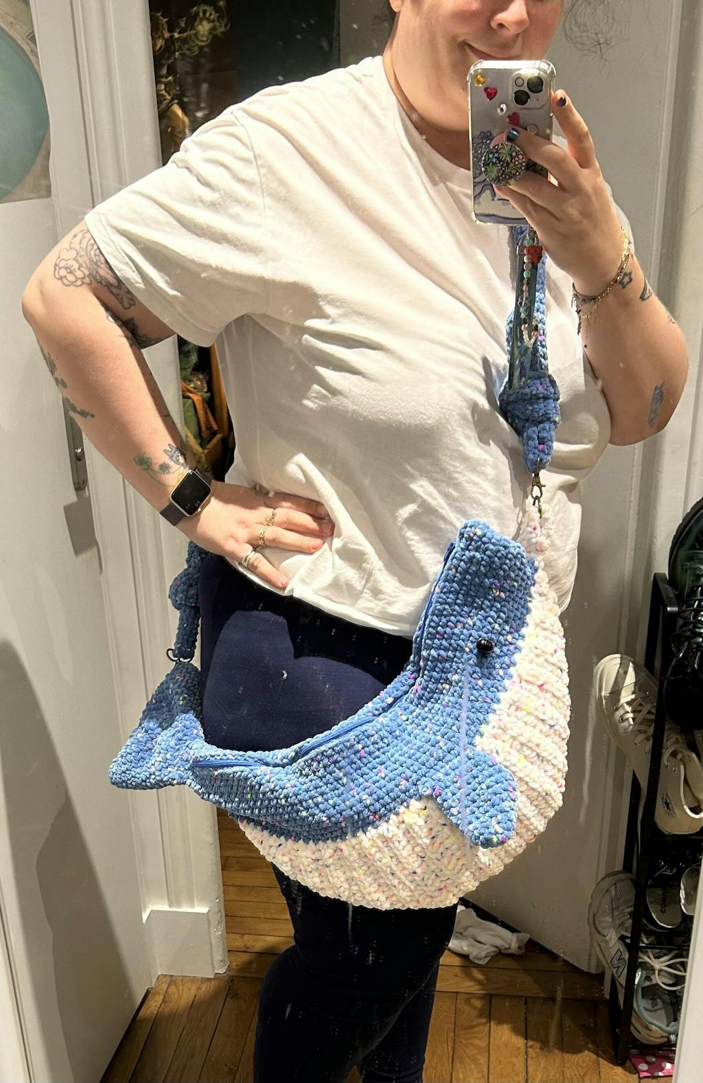 Wally the Whale bag & pouch | Crochet PDF pattern – garnknuten