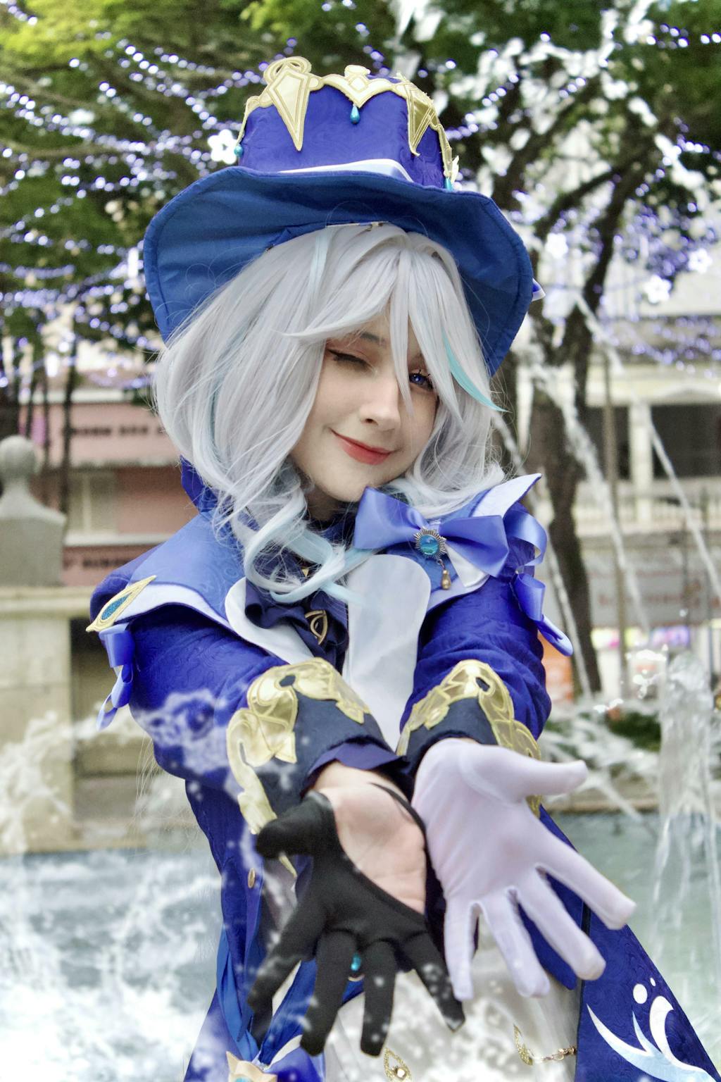 Genshin Impact Focalors Furina Premium Edition Cosplay Costume – Gcosplay