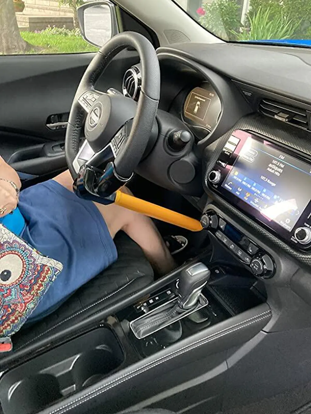 SteerLock Anti-Theft Steering Wheel Lock with Sturdy Steel Bar for ...