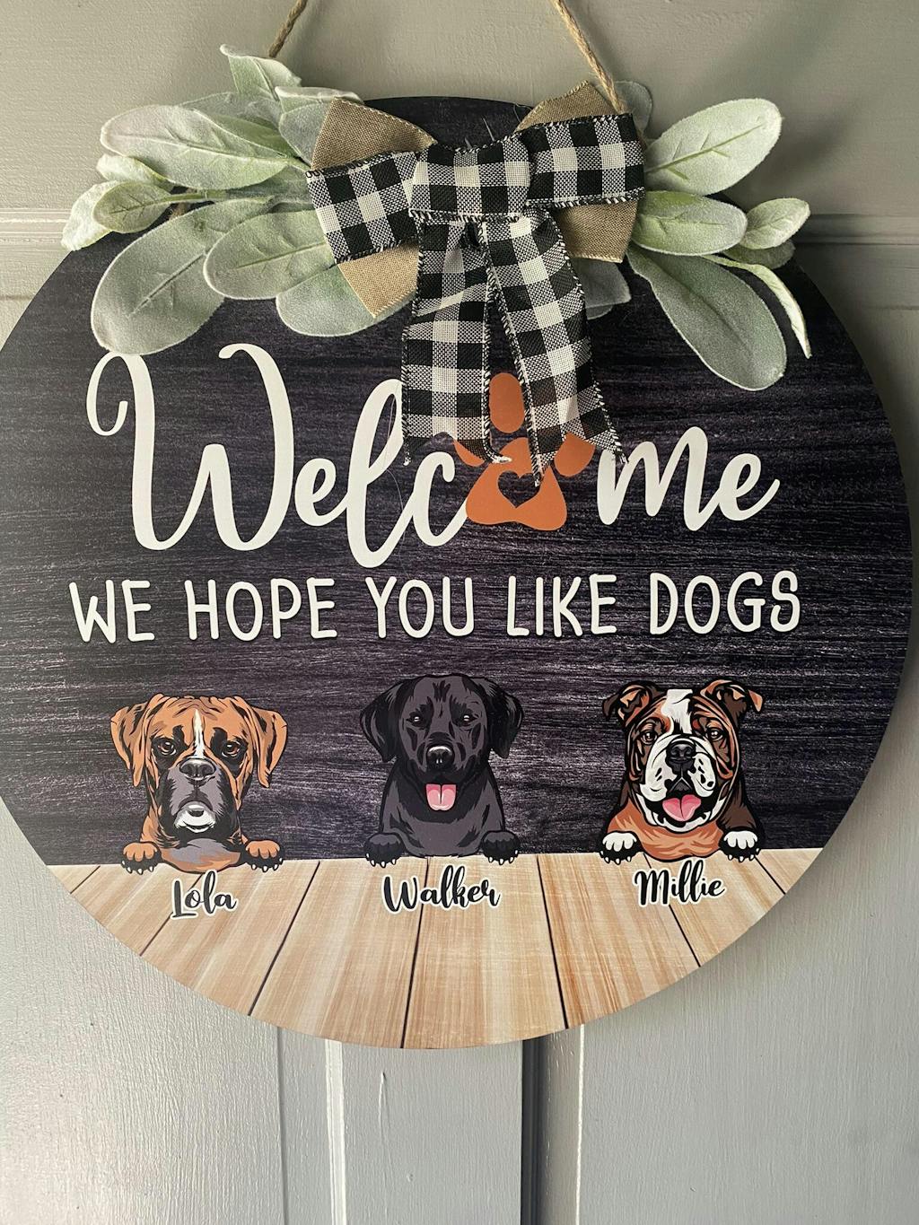Welcome To Our Home Football Wood Sign, Football Gift, Round Wood Sign ...