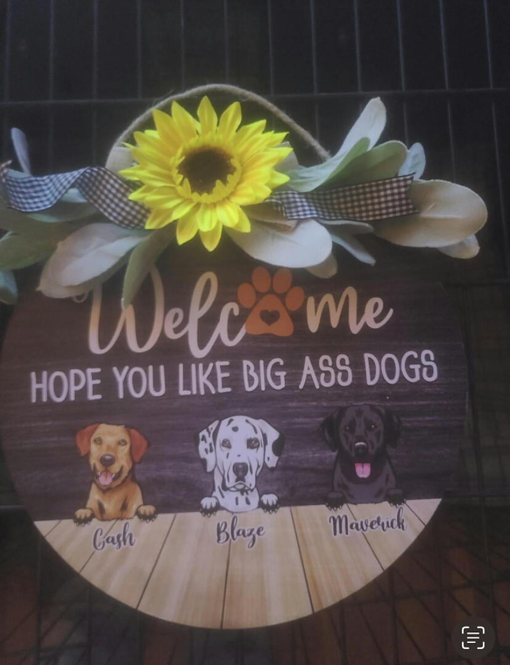 Welcome To Our Home Football Wood Sign, Football Gift, Round Wood Sign ...