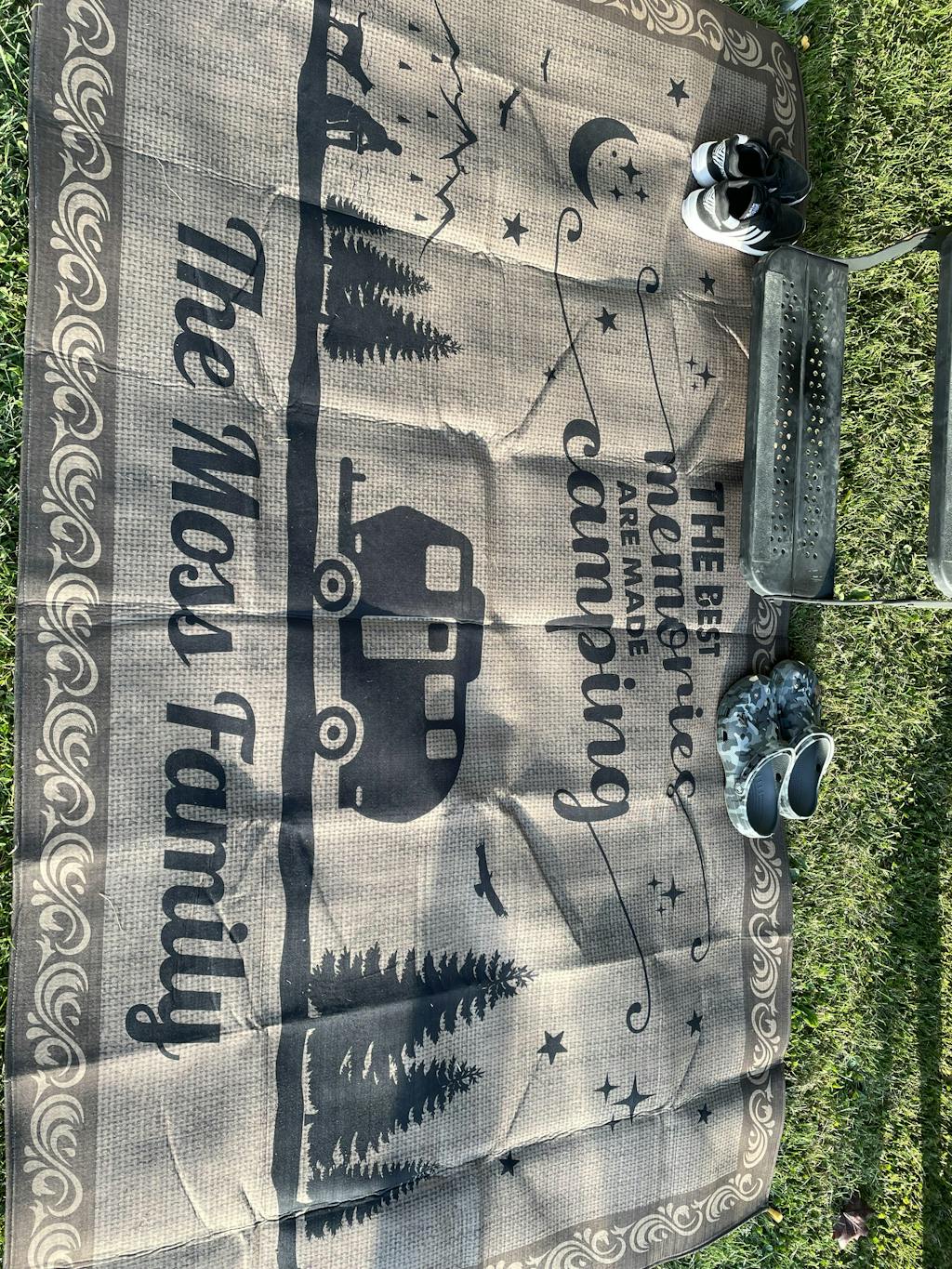 Happy Campers Camping Patio Rug, Patio Mat K228 888480 — GeckoCustom