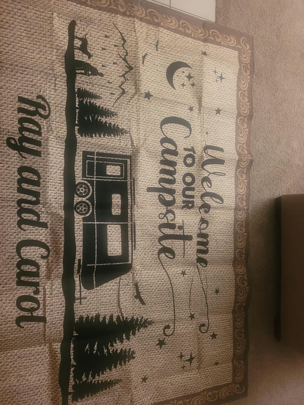 Happy Campers Camping Patio Rug, Patio Mat K228 888480 - GeckoCustom