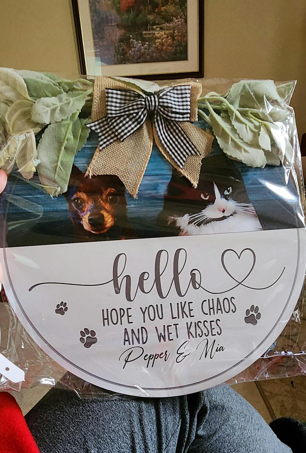 Welcome To Our Home Football Wood Sign, Football Gift, Round Wood Sign ...