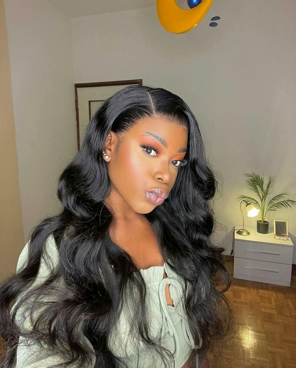 30 inch body wave wig Glueless 5x5 HD Lace Closure Wig 100% Virgin ...