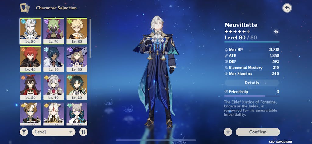 Neuvillette Reroll Account with 30.000 Primogems - Genshin Accounts