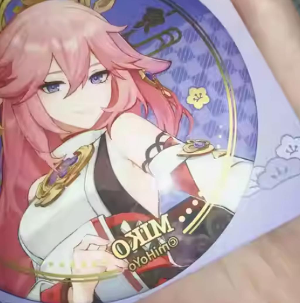 Official Inazuma Character Badge Yae Miko Raiden Shogun – GenshinFans