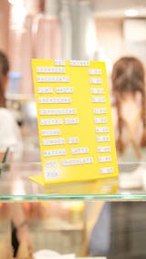 Large Round Custom Counter Sign Displays - George & Willy – George and ...