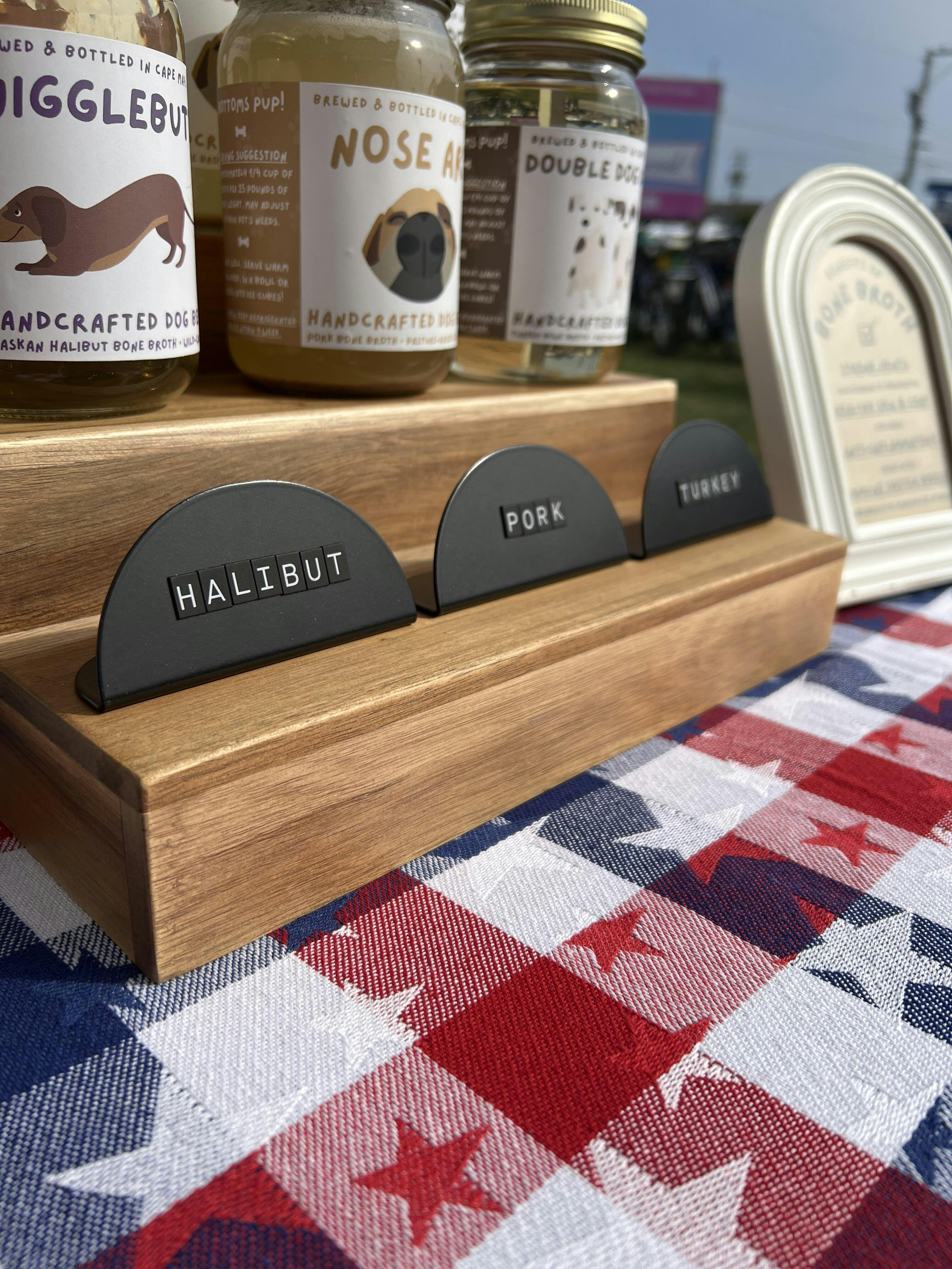 Counter Signs | Set of Custom Countertop Signs | George & Willy ...