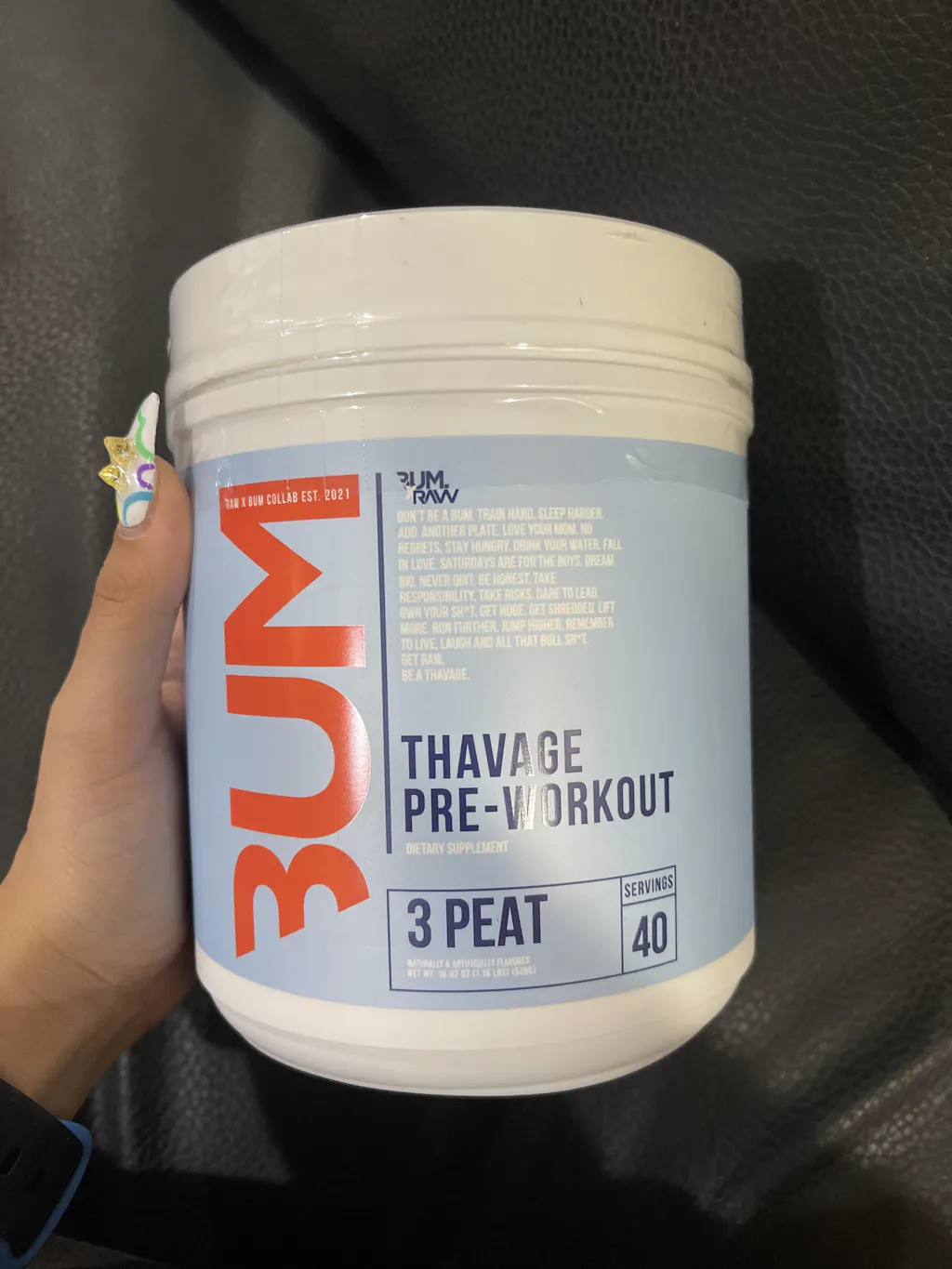 Thavage Pre-Entreno de CBUM x RAW – Get Fit Mexico