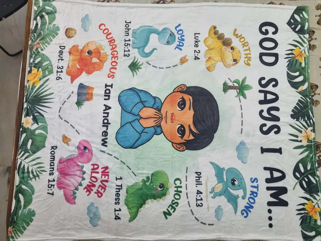 God Says I Am Pink - Personalized Blanket | Giftago