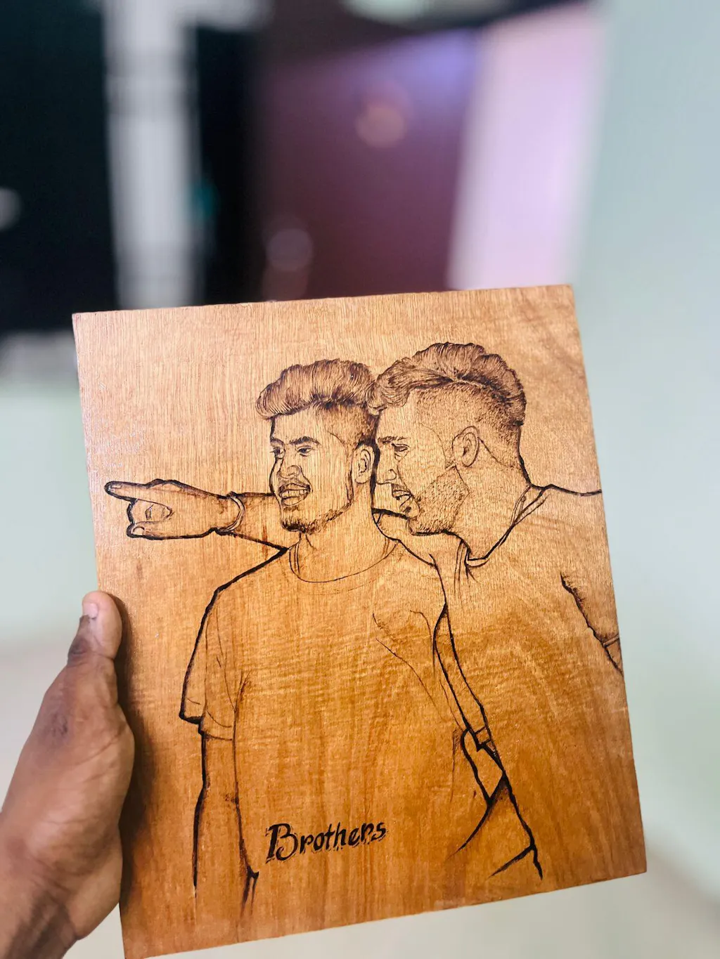 Buy Wood Burning Art or Pyrography Art Online in India | Giftify
