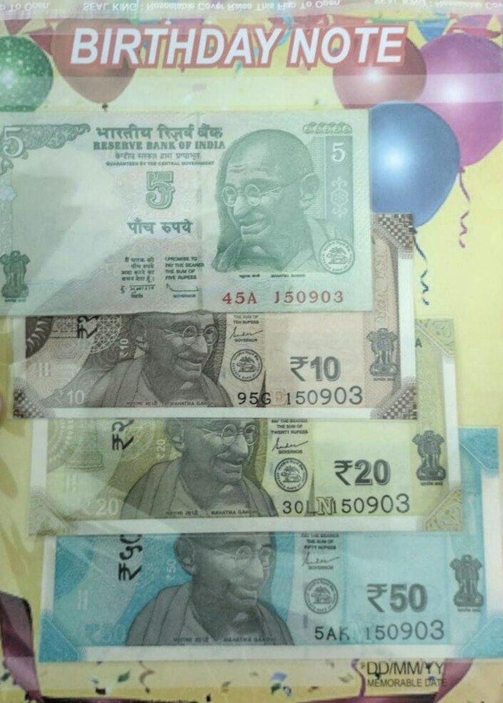 Buy Birthday Currency Note online in India | Giftify