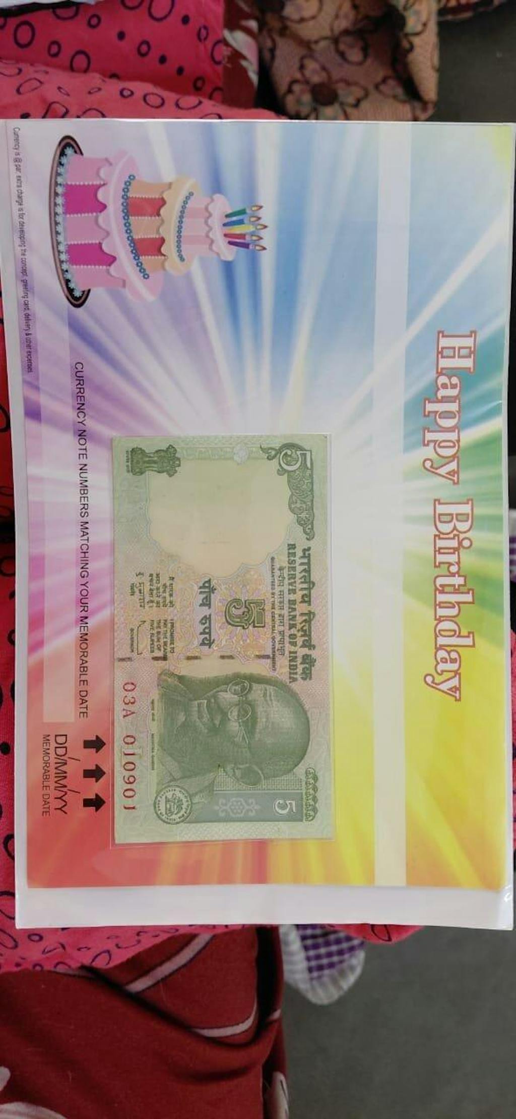 Buy Birthday Currency Note online in India | Giftify