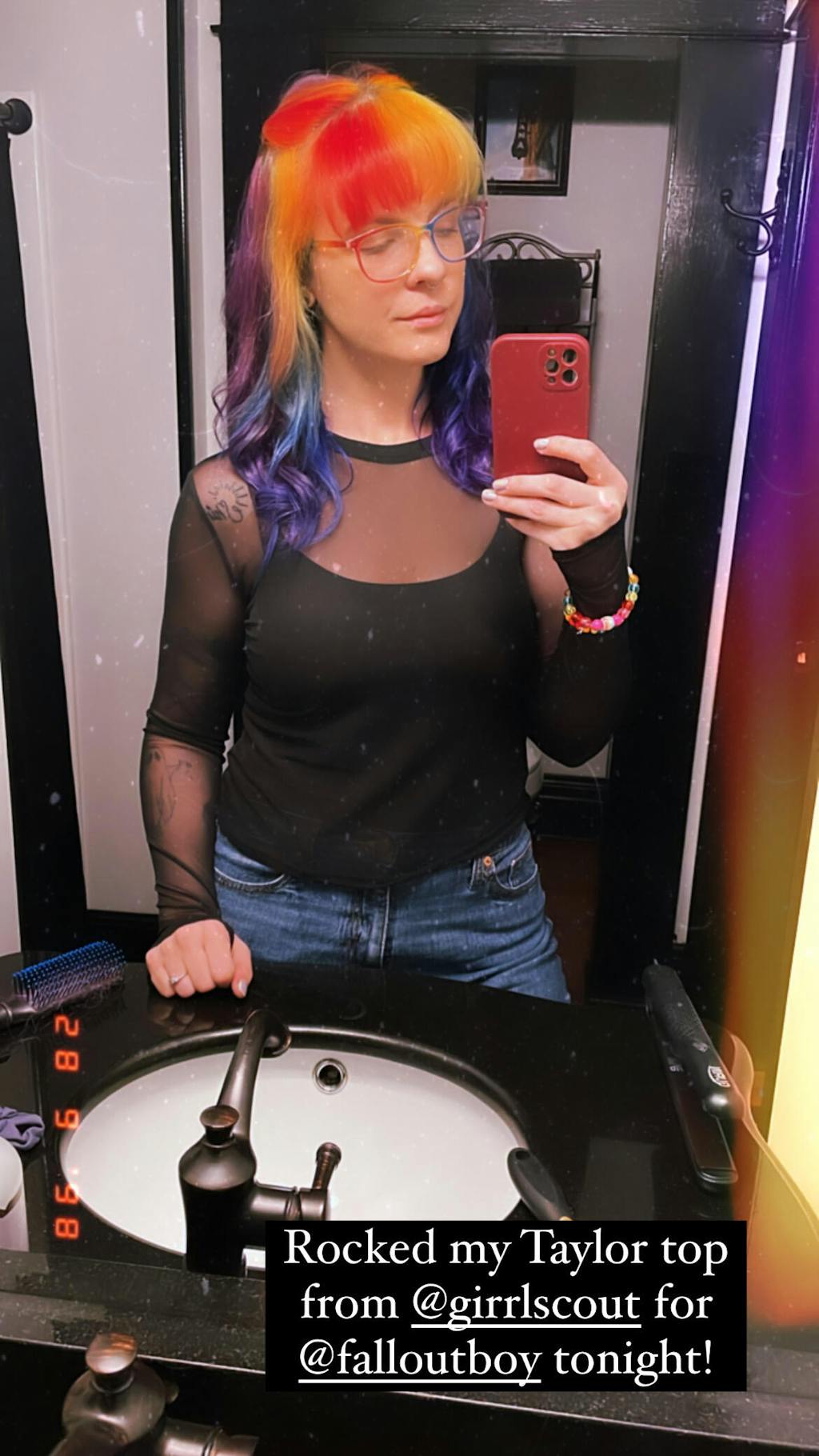 The Taylor Mesh Top - Black – Girrlscout