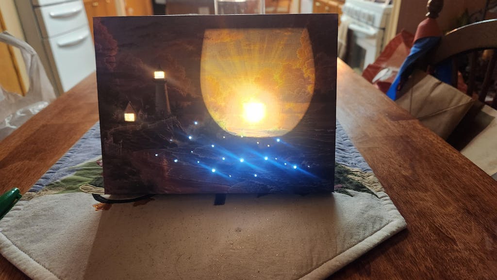 Light of Hope 8x6 Lighted Tabletop Canvas | Glow Decor