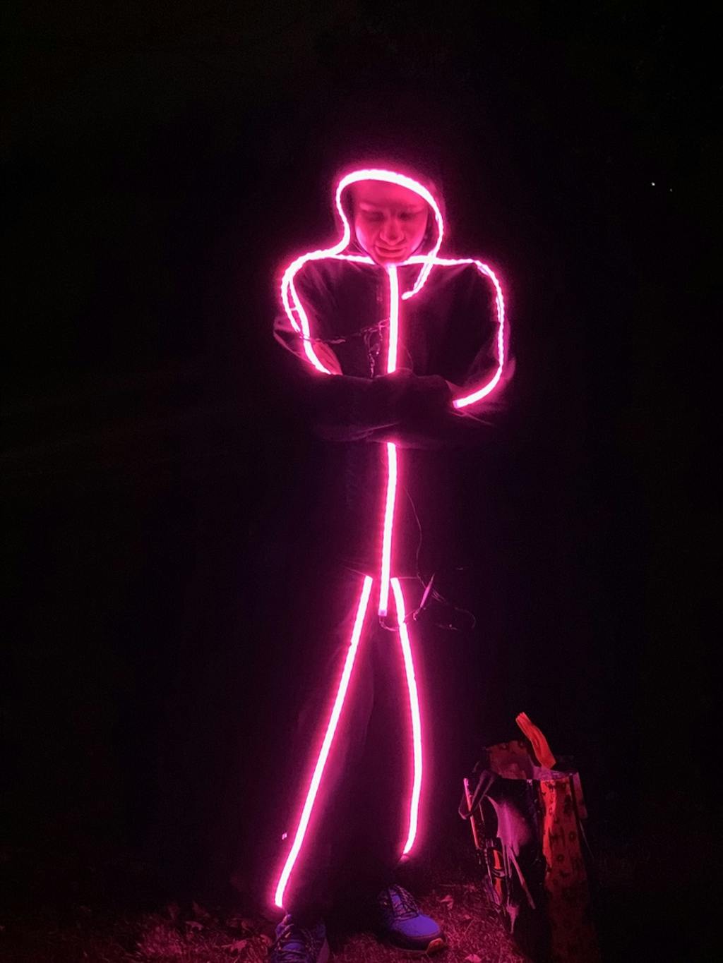 RGB Color Changeable light up LED Stick Figure Kit by Glowy Zoey