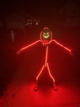 Kid's LED stickman costume by Glowy Zoey