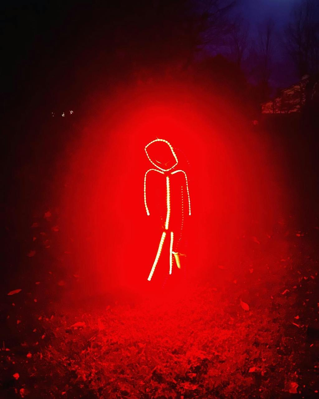 Toddler LED stickman costume by Glowy Zoey