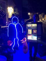 Adult LED stickman costume by Glowy Zoey
