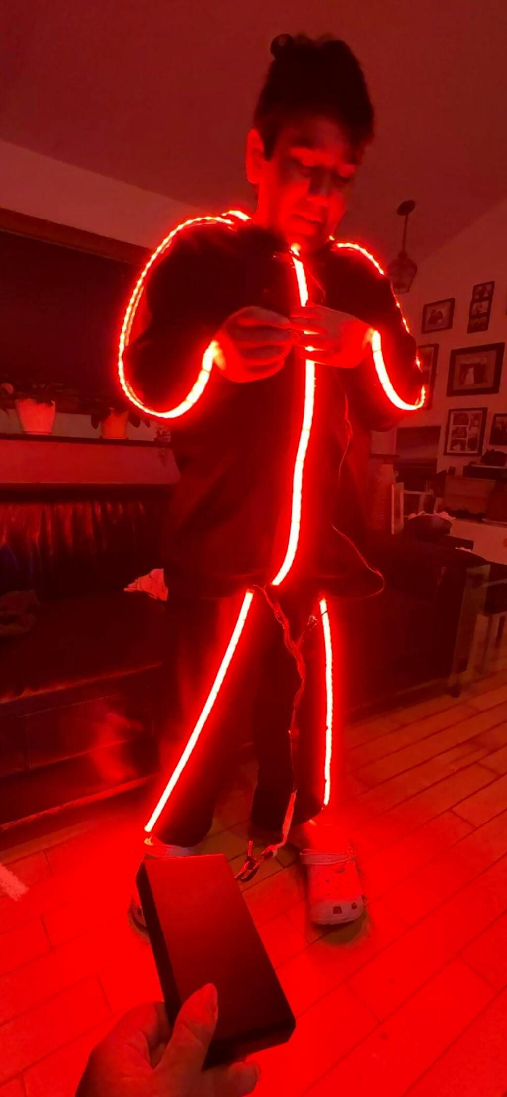 RGB Color Changeable light up LED Stick Figure Kit by Glowy Zoey