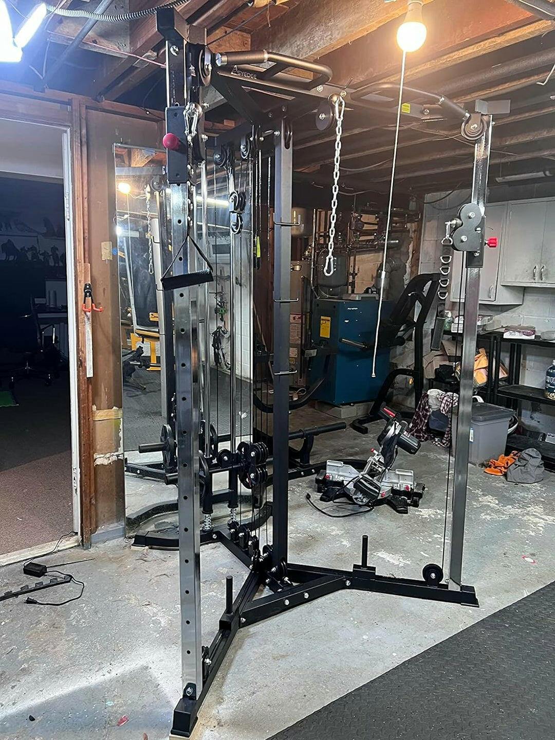 GMWD Functional Trainer CC08, Plate Loaded Cable Machine Dual Pulley