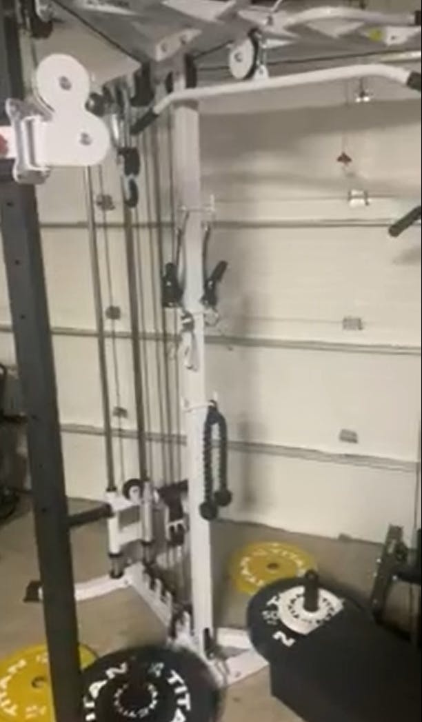 GMWD Functional Trainer CC08, Plate Loaded Cable Crossover Machine Dual ...