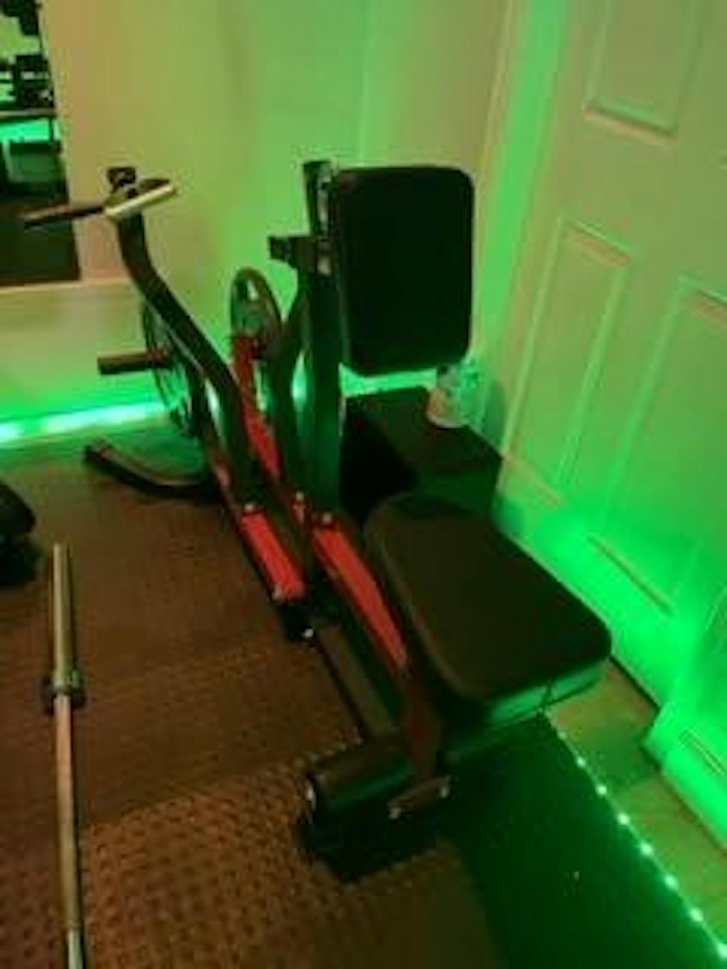 GMWD Seated Row Machine, 400LB Back Extension Rowing Machine Plate-loaded