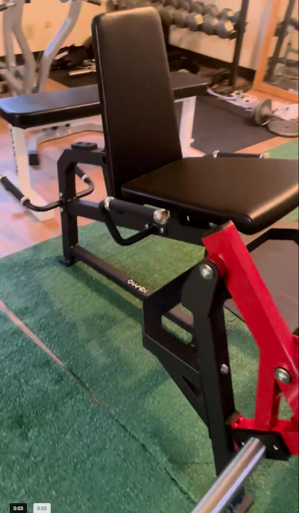 GMWD 4-in-1 Isolated Leg Extension and Curl Machine LE03, Heavy Duty ...