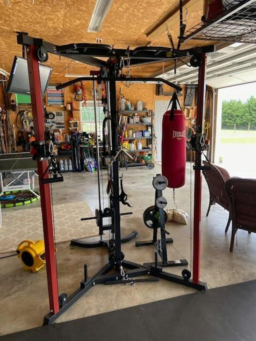 GMWD Functional Trainer CC08, Plate Loaded Cable Crossover Machine Dual ...