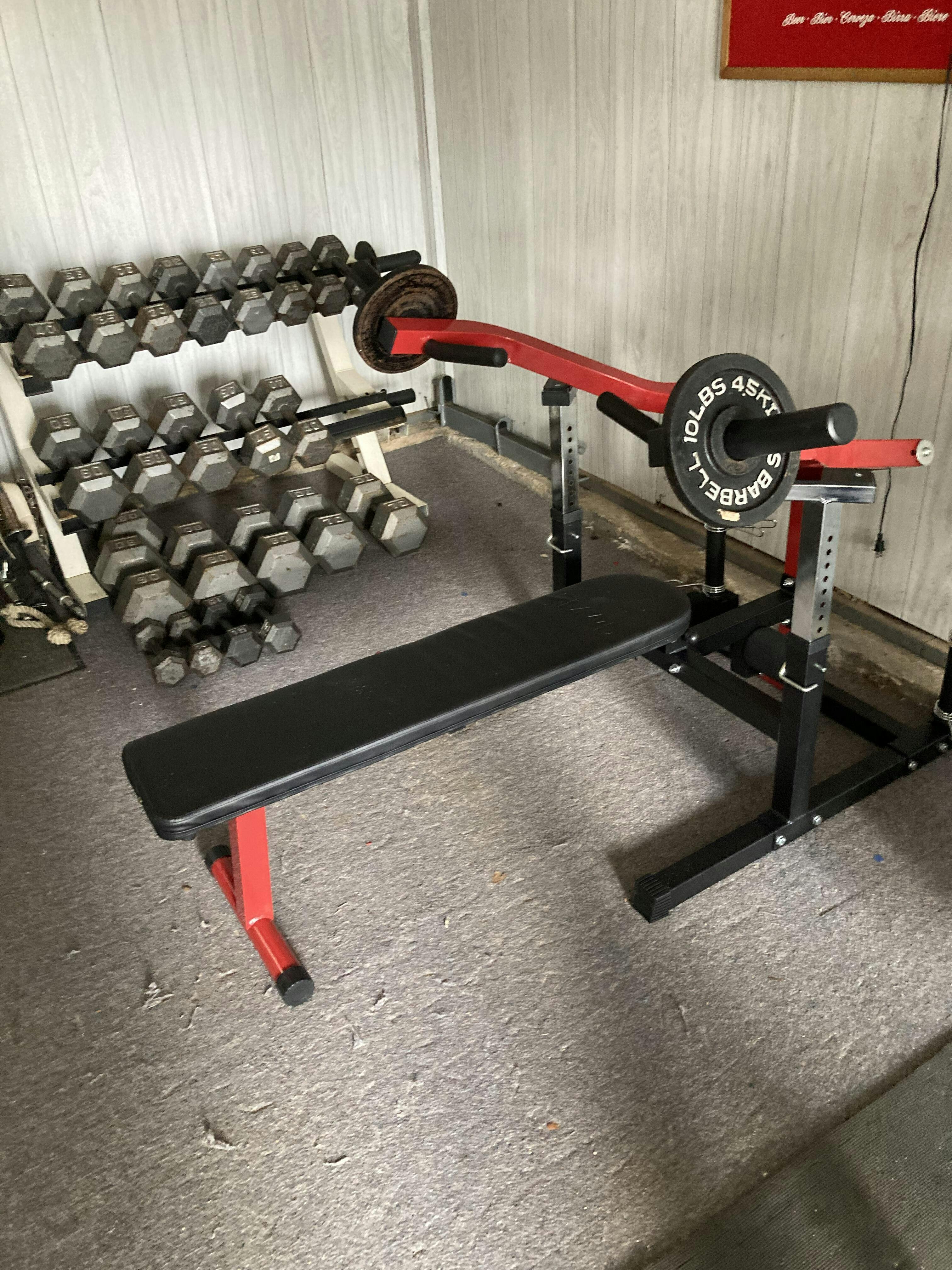 GMWD Chest Press Machine with Independent Arms, Foldable Bench Press ...