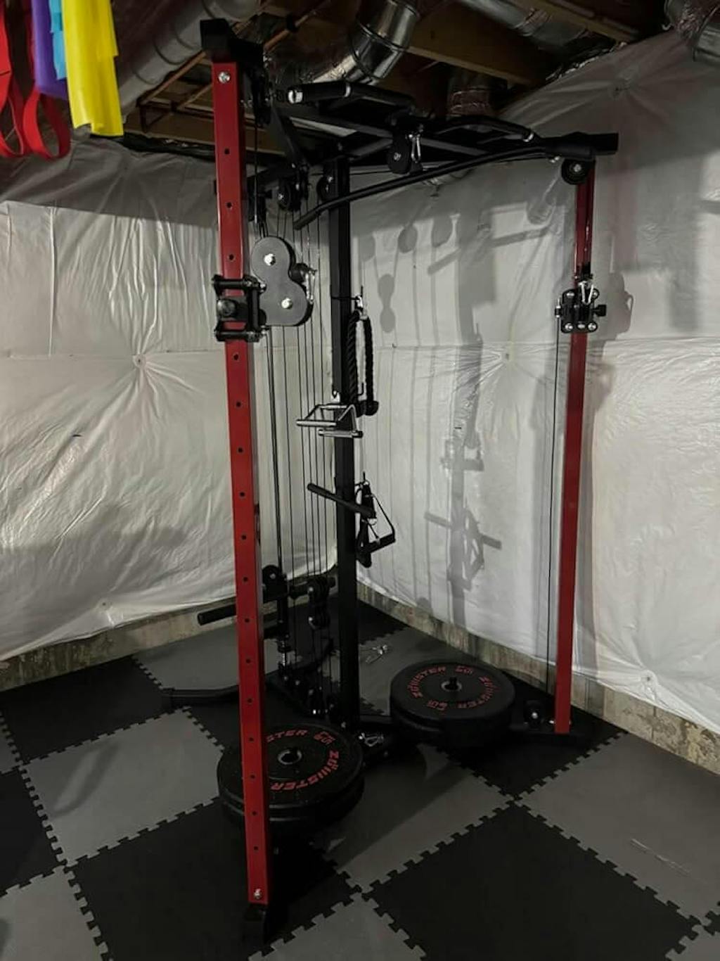 GMWD Functional Trainer Cable Crossover Machine Dual Pulley Full Body