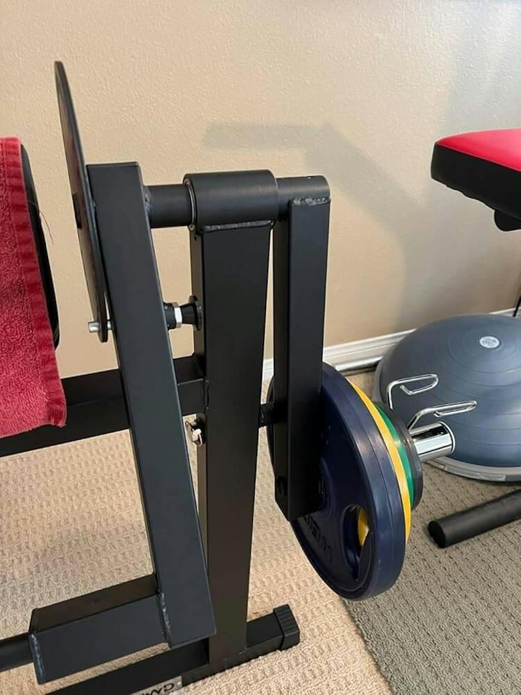 GMWD 2-in-1 Preacher Curl /Tricep Extension Machine Plate Loaded Bicep ...