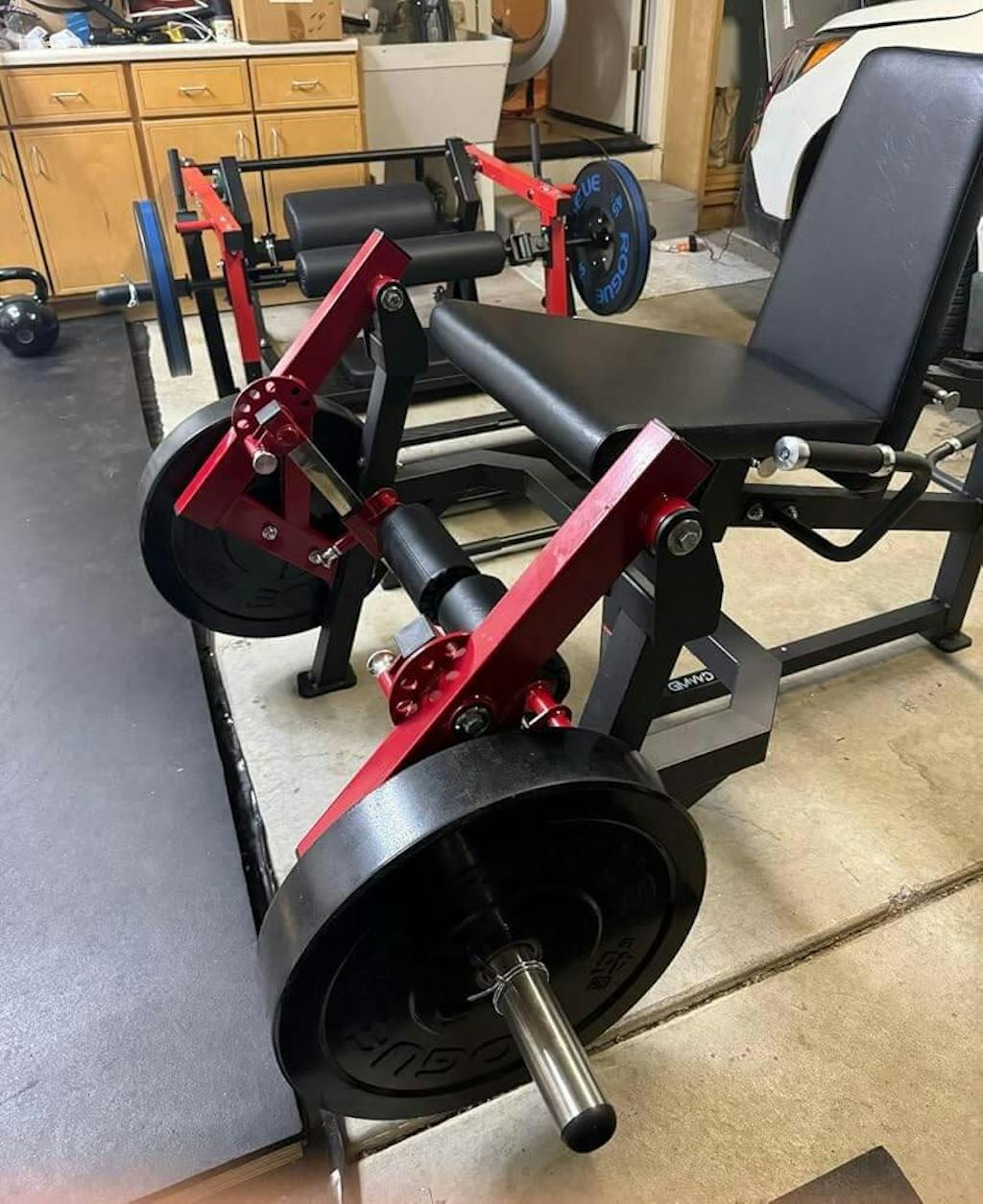 GMWD 4-in-1 Isolated Leg Extension and Curl Machine LE03, Heavy Duty ...