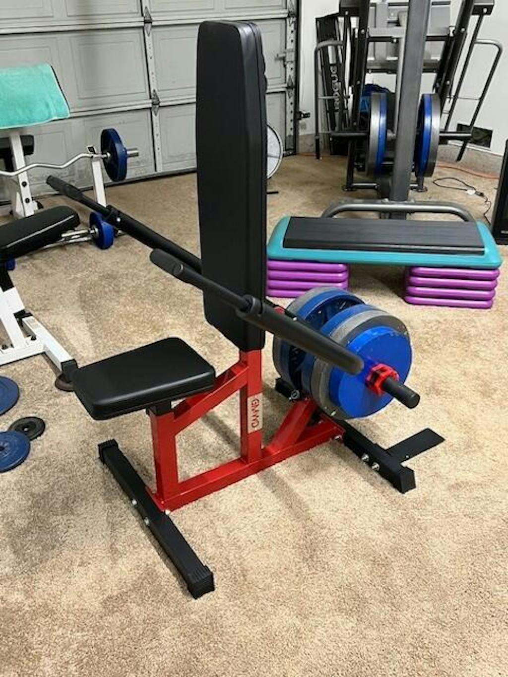GMWD Adjustable Seated Dip Machine, Plate Loaded Tricep Pushdown Machine
