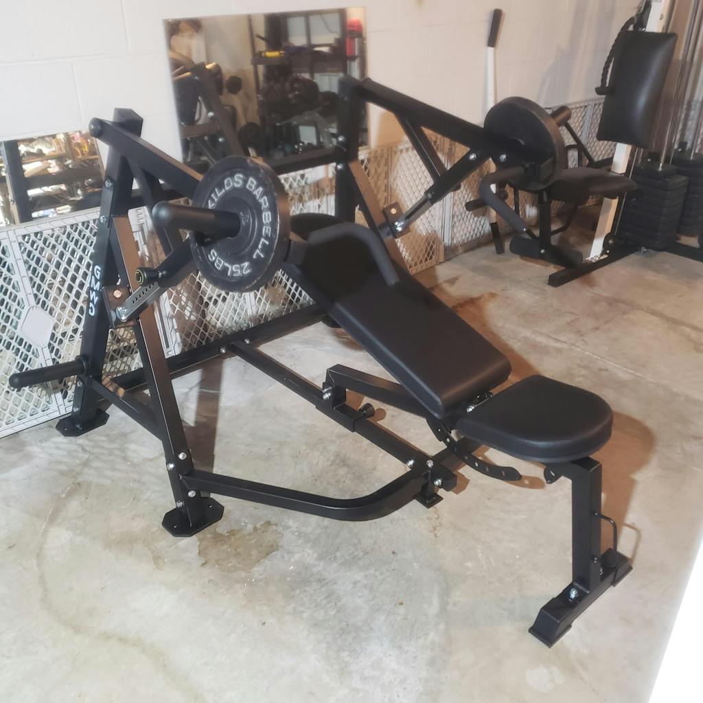 GMWD Incline/Decline/Flat Chest Press Machine V3, Gas Spring ...