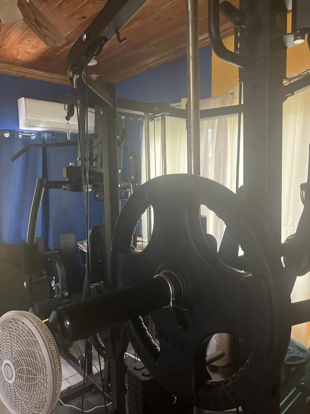 Smith Machine Power Cage Multi-Function Home Gym System