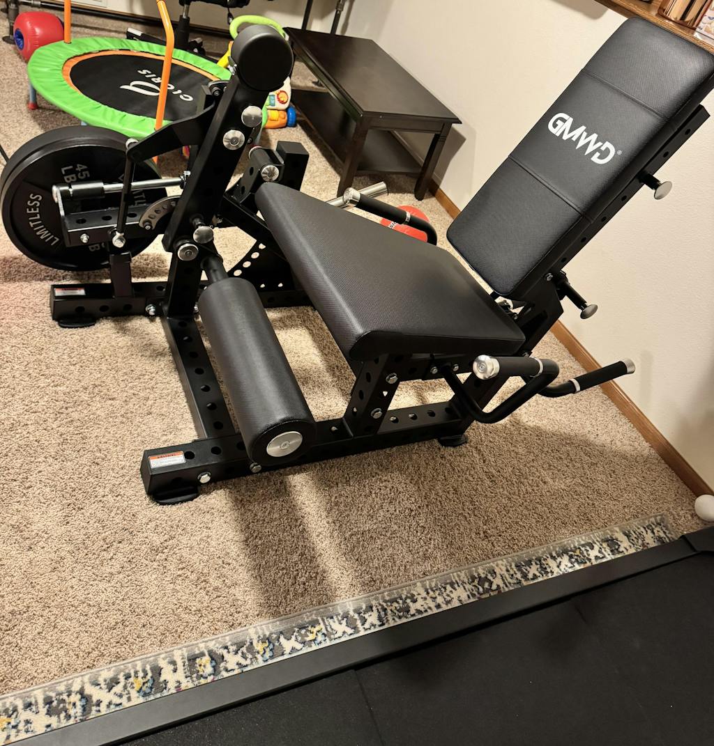 GMWD Commercial Leg Extension Prone Leg Curl Machine Plate Loaded Tall Fit