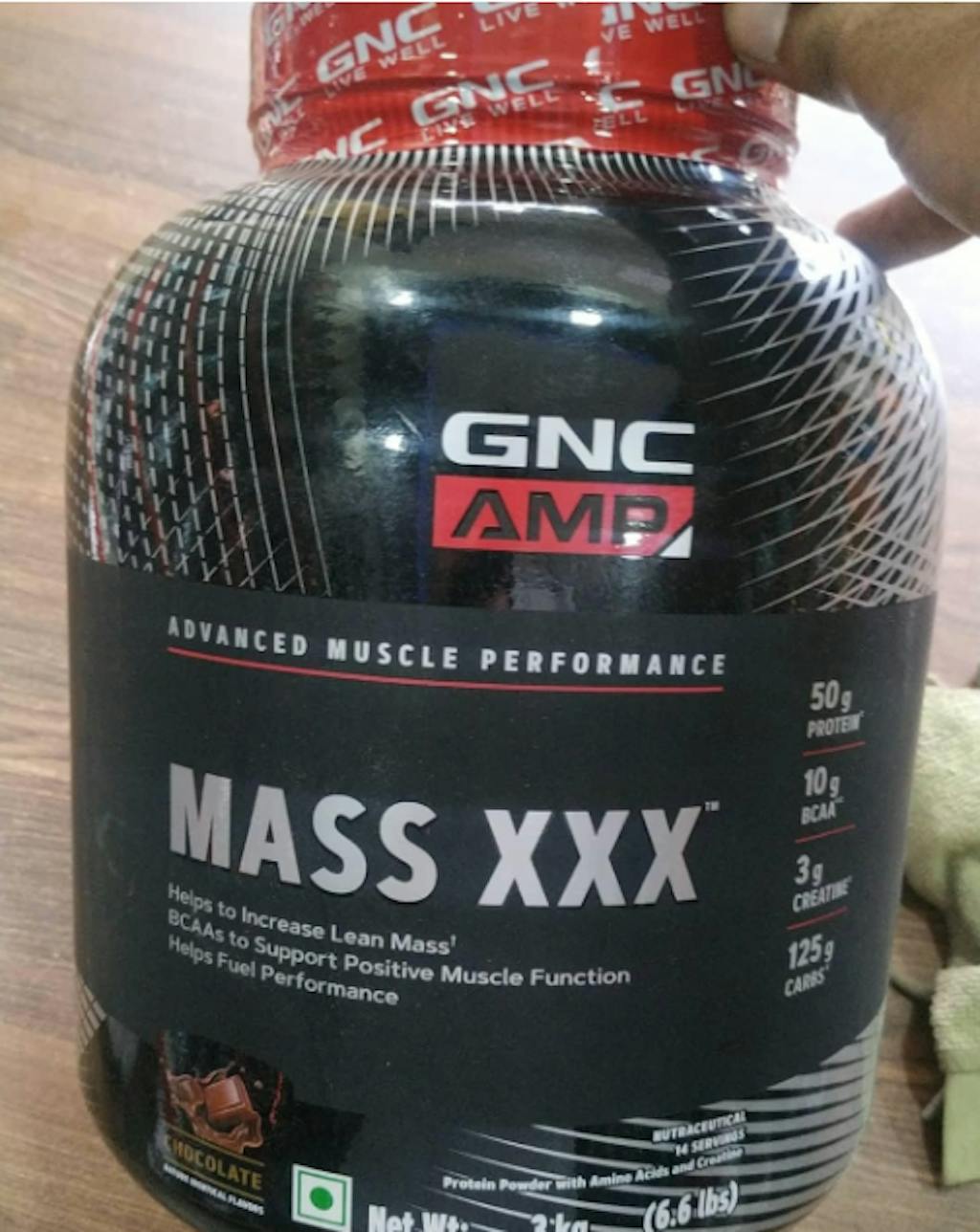 Buy GNC AMP Amplified Mass XXX- 50g Protein, 10g BCAA, 3g Creatine ...