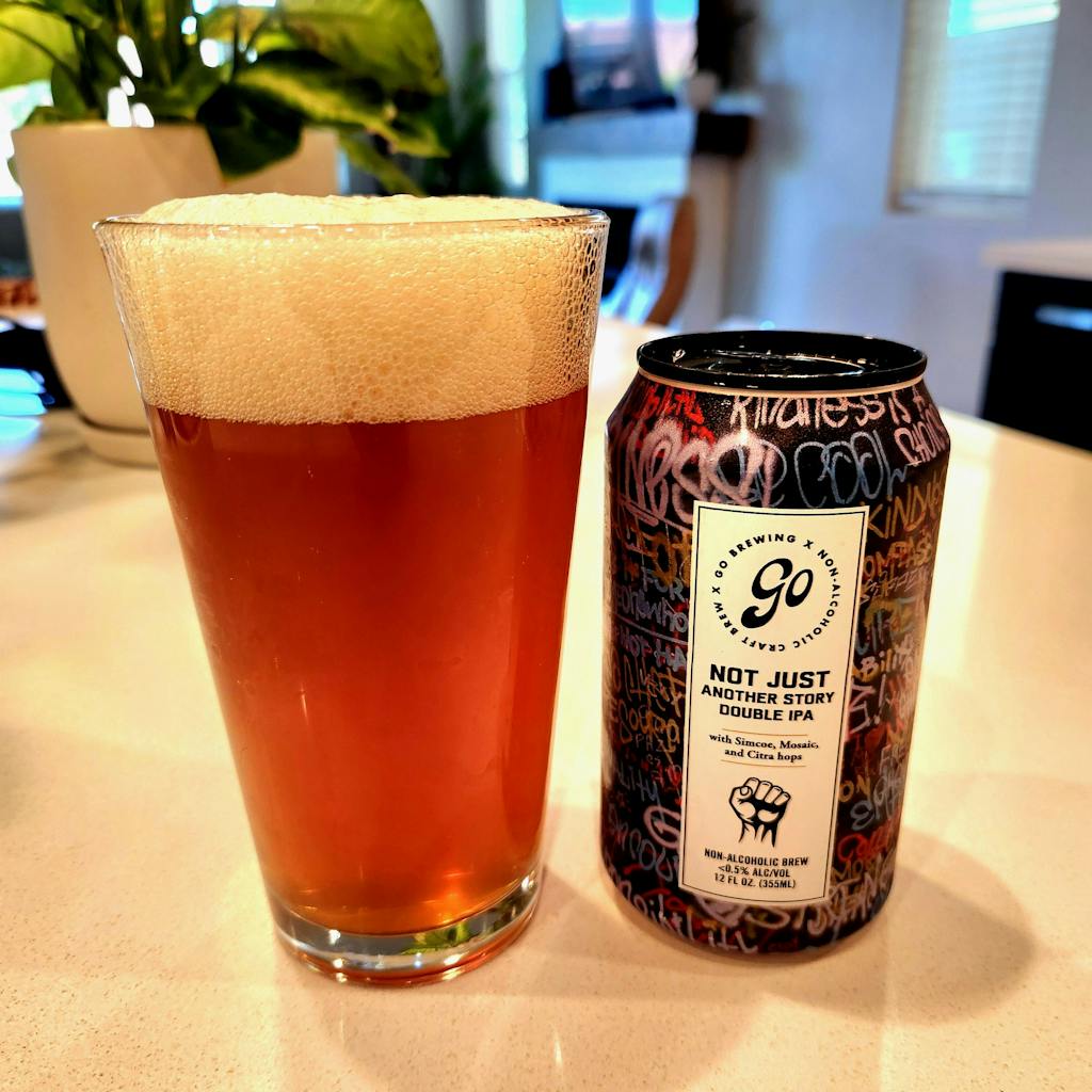 Not Another Story Double IPA Non Alcoholic by Go Brewing NA Beer