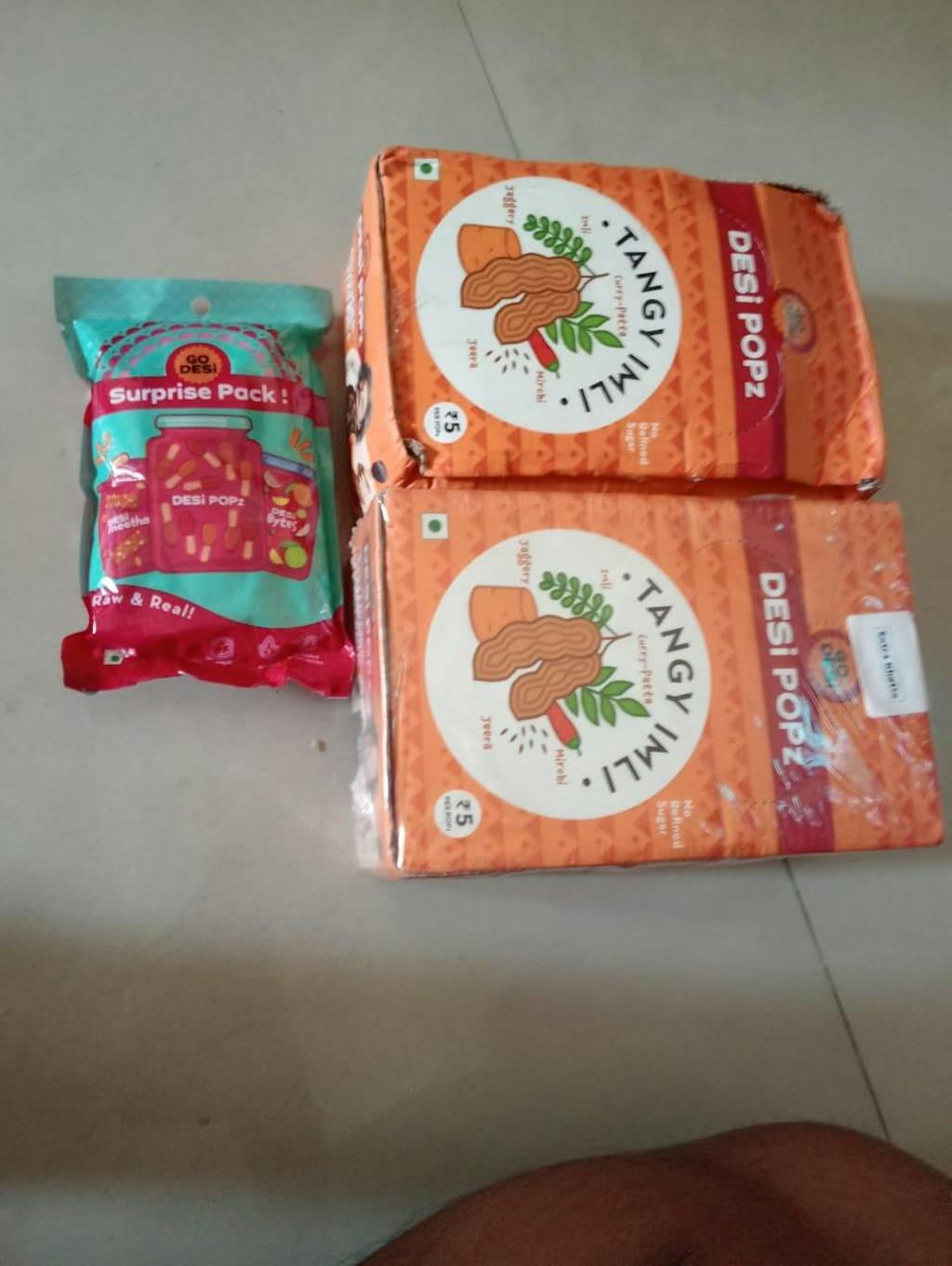 GO DESi Imli Pop Tamarind Candy (All Natural, No Sugar) - 50 pieces