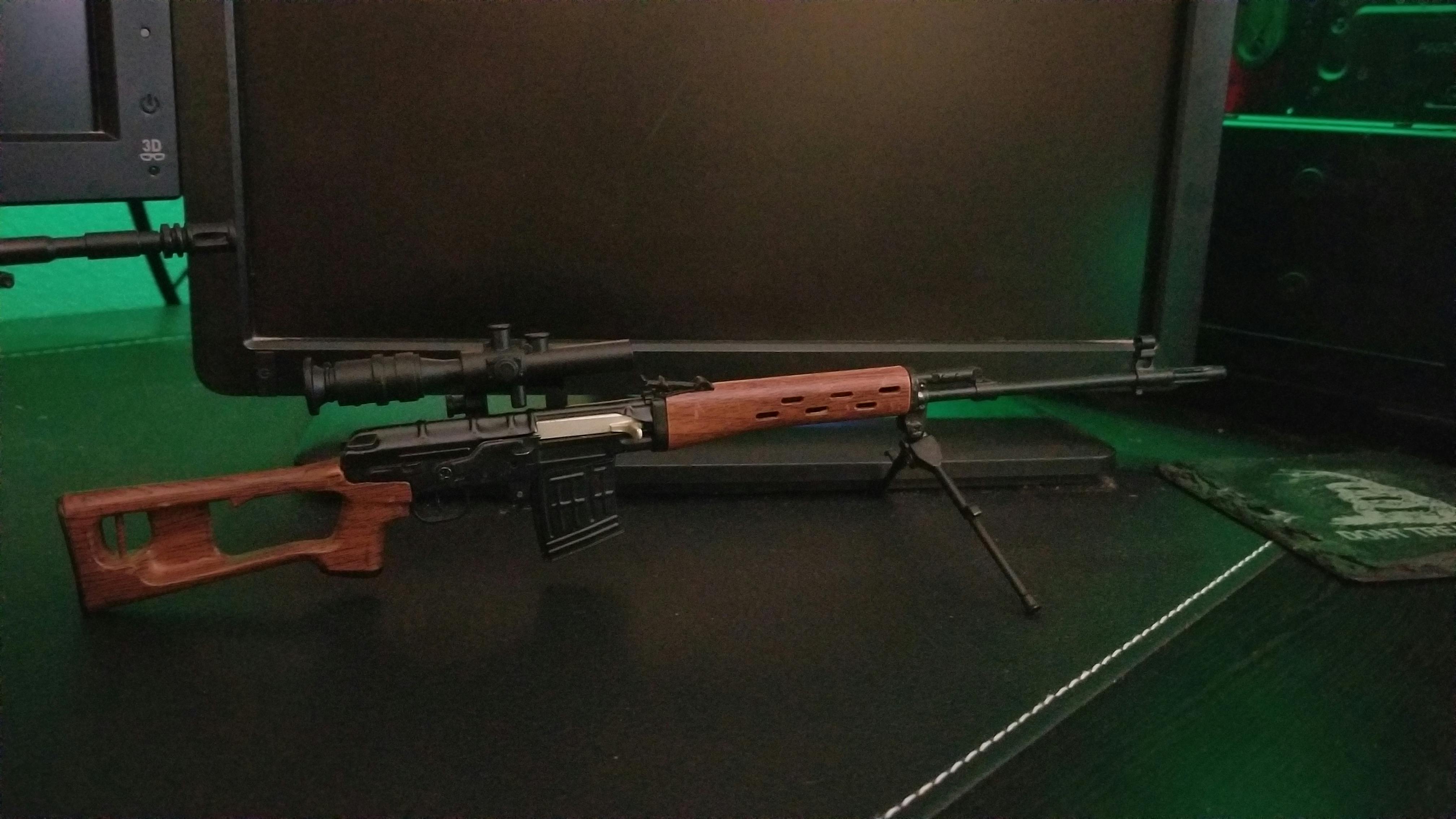 Miniature 1:3 Scale SVD Sniper Rifle Model | GoatGuns – Goat Guns